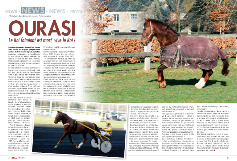 Sports Equestres Magazine #24: Hommage à Ourasi | La Cavalière masquée
